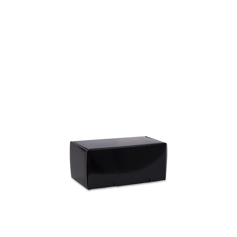 Sort luksus forsendelsesæske 25x23+11cm | Til eksklusive brands